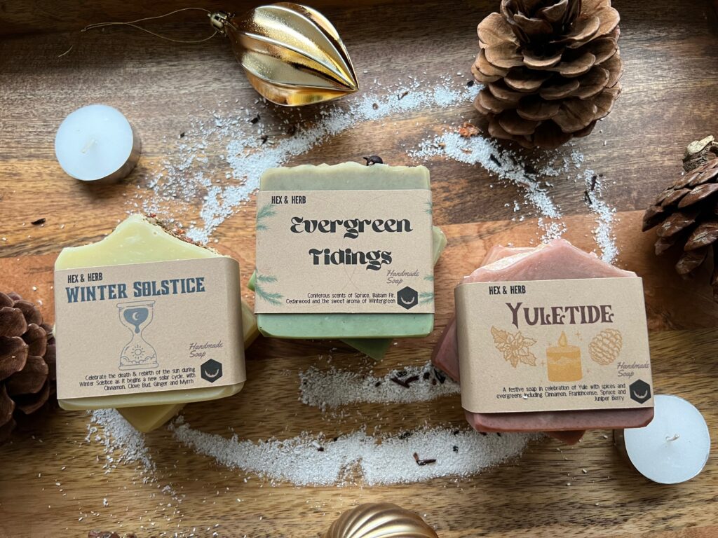 Christmas Soap Gift Pack • Natural Handmade Soap • 6 Bars – Hex and ...